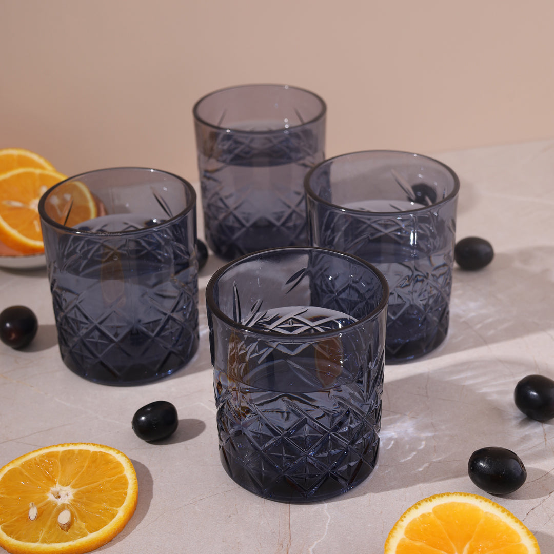 Timeless Grey Whiskey Glasses - Set of 4 – HOME 360